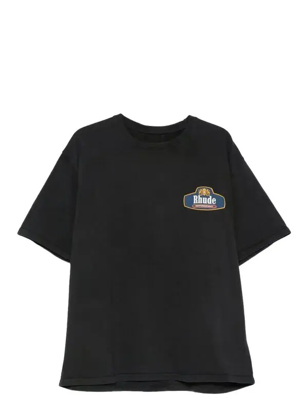 Rhude Logo-print T-shirt - Black