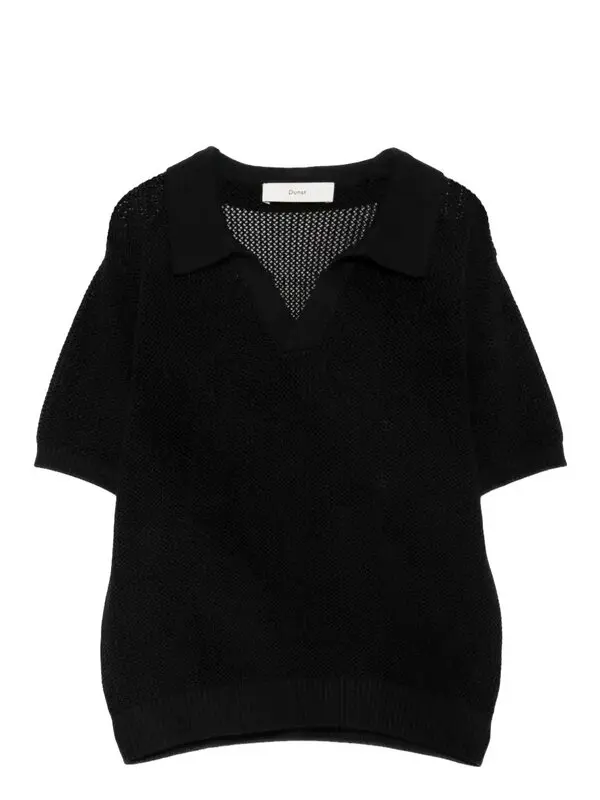 DUNST Short-sleeve Polo Shirt - Black