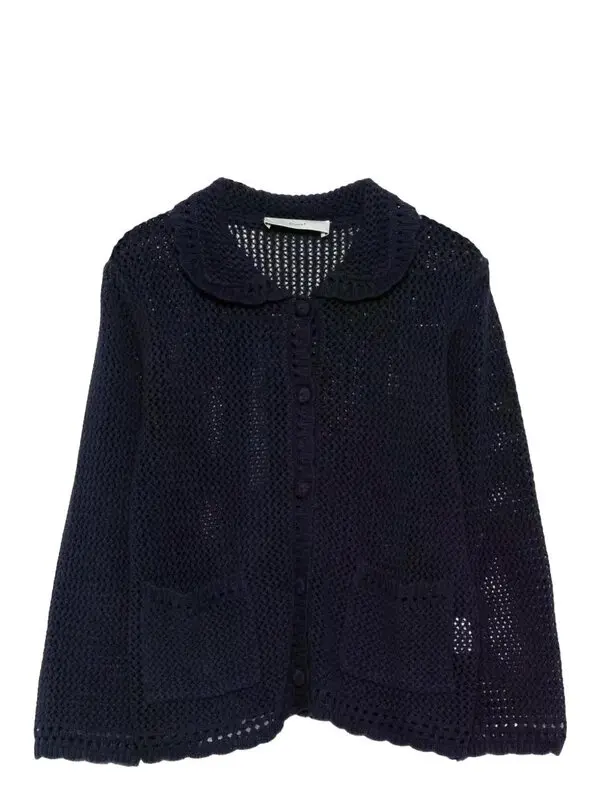 DUNST Long-sleeved Cardigan - Blue