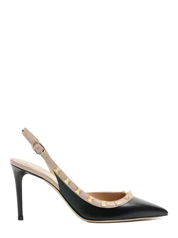 Valentino Garavani Rockstud Slingback 85mm Pumps - Black
