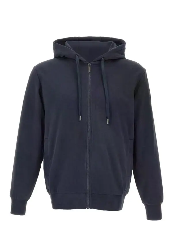 COLMAR Logo-patch Zip-up Hooded Jacket - Blue