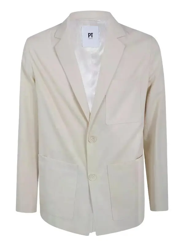 PT TORINO Patch-pocket Blazer - Neutrals