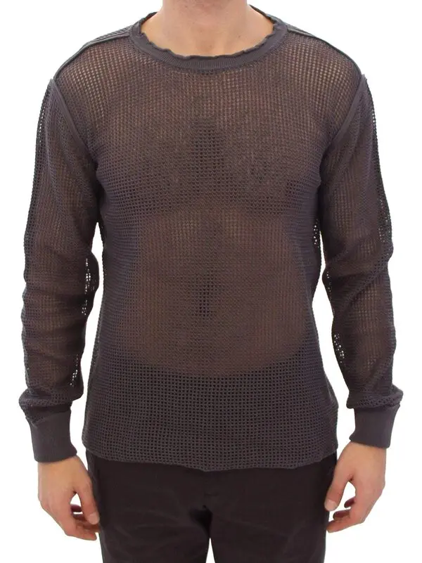 Dolce & Gabbana Runway Netted Pullover Sweater - Purple