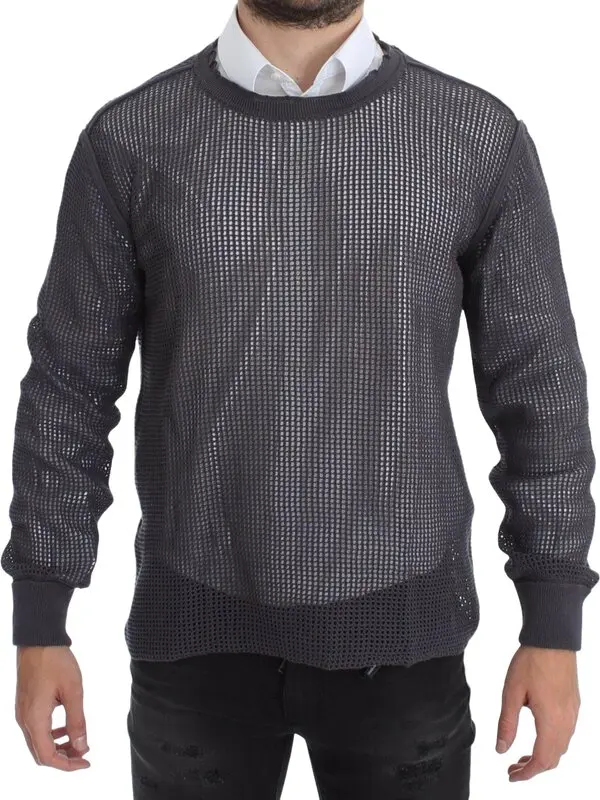 Dolce & Gabbana Runway Netted Pullover Sweater - Purple