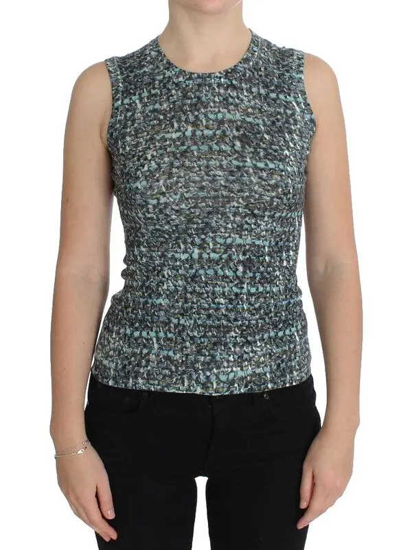 Dolce & Gabbana Wool Sleeveless Pullover - Blue