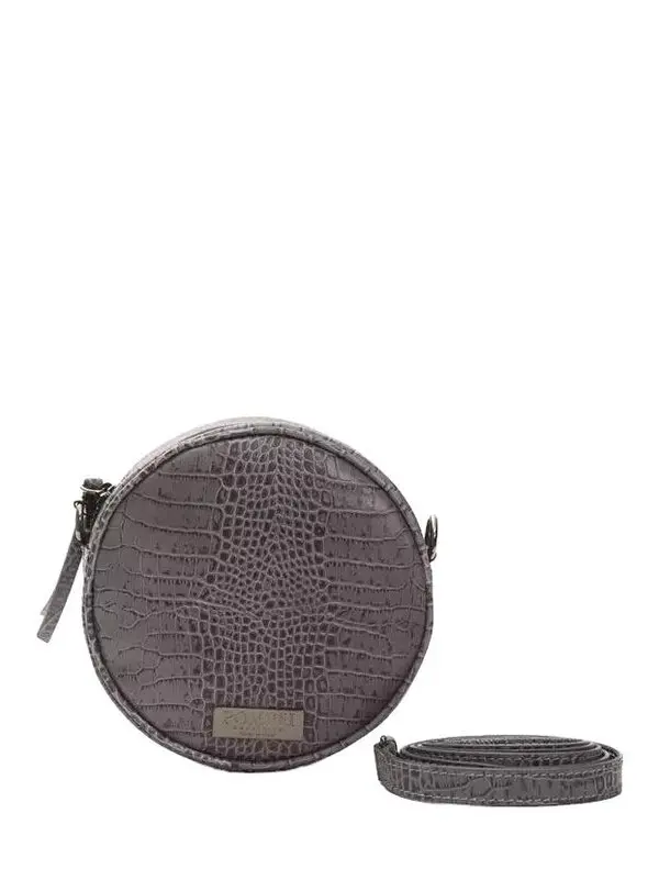 POMPEI DONATELLA Small Oval Crossbody Bag - Gray
