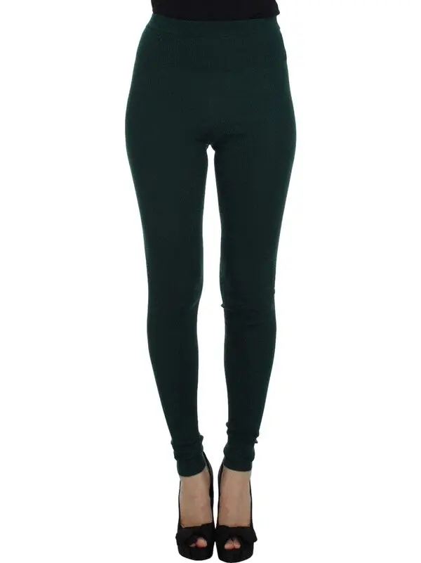 Dolce & Gabbana Cashmere Stretch Tights - Green