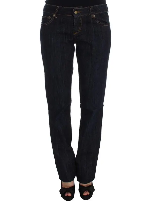 Roberto Cavalli Straight Fit Stretch Jeans - Blue