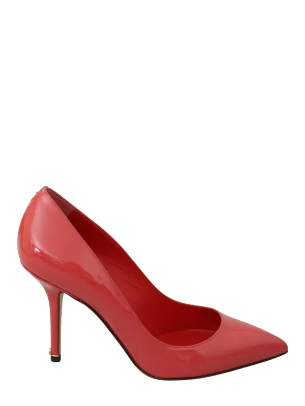Dolce & Gabbana Patent Leather Pointed Toe Pumps - Pink