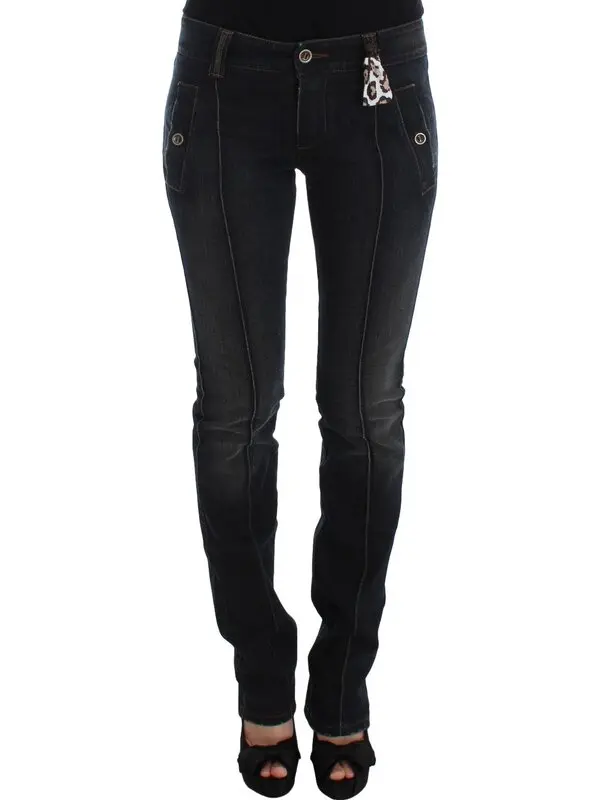 Ermanno Scervino Slim Fit Cotton Jeans - Blue