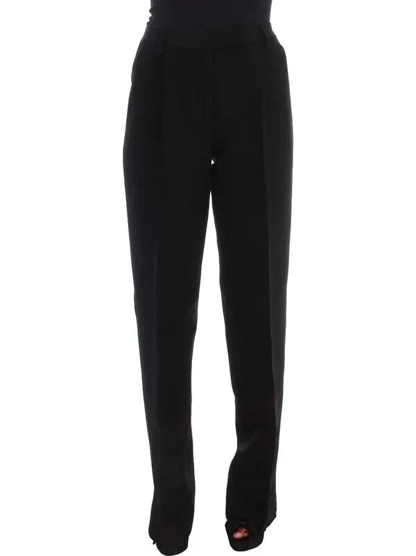 Ermanno Scervino Striped Wide-leg Trousers - Black