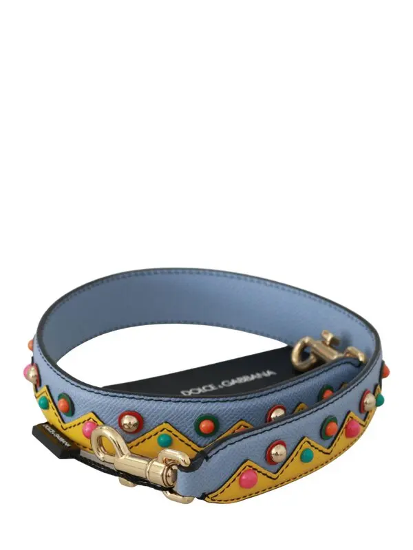 Dolce & Gabbana Leather Handbag Accessory Shoulder Strap - Blue