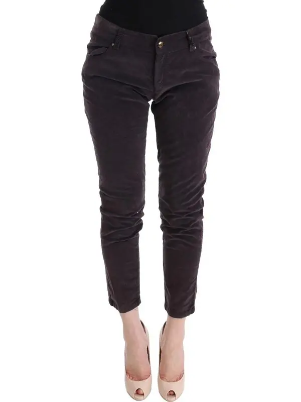 Ermanno Scervino Cotton Capri Cropped Trousers - Brown
