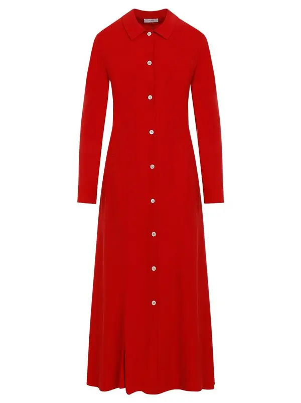 THE ROW Myra Long-length Silk Dress - Red