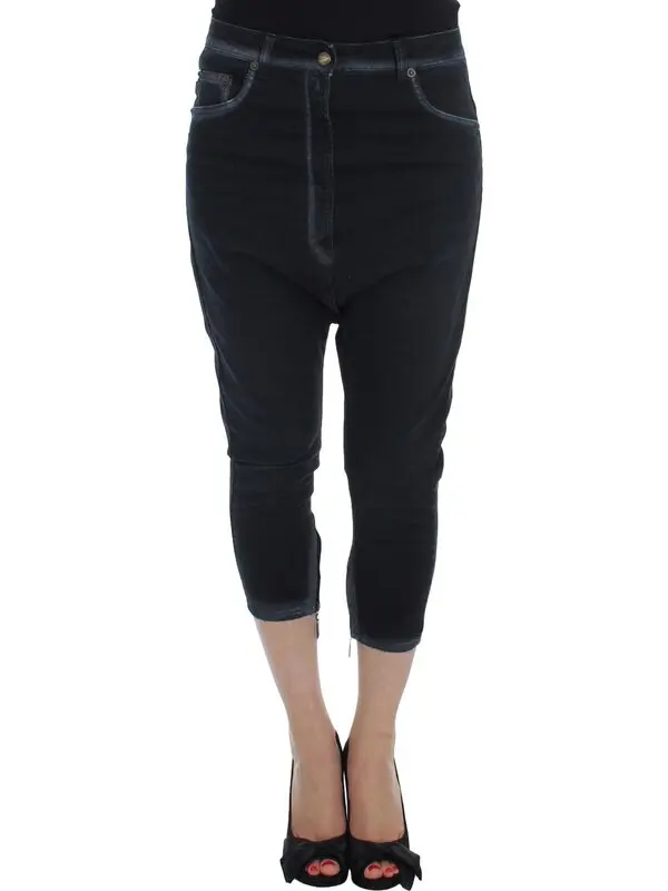 Roberto Cavalli Just Cotton Stretch Relaxed Baggy Jeans - Blue