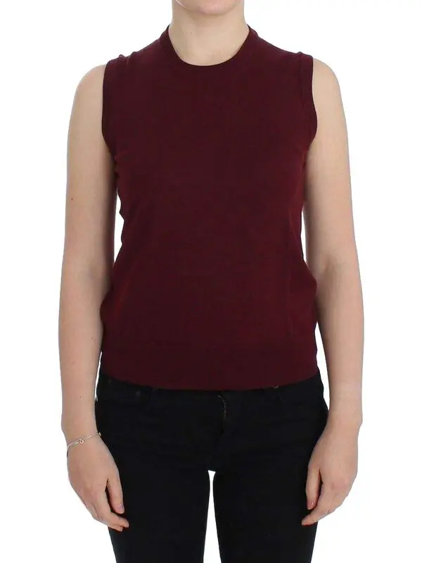 Dolce & Gabbana Sleeveless Pullover Vest - Red