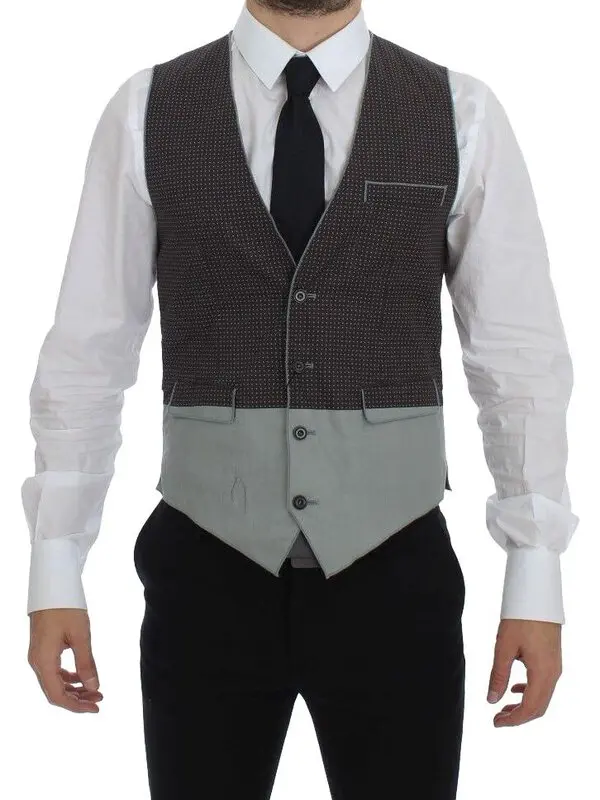 Dolce & Gabbana Polka Dot Vest - Gray