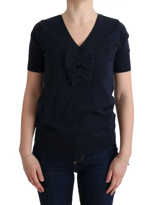 MARGHI LO' Lana Wool Top - Blue
