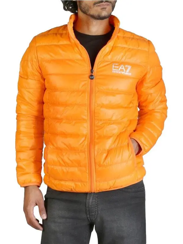 EA7 Long Sleeve Bomber Jacket - Orange