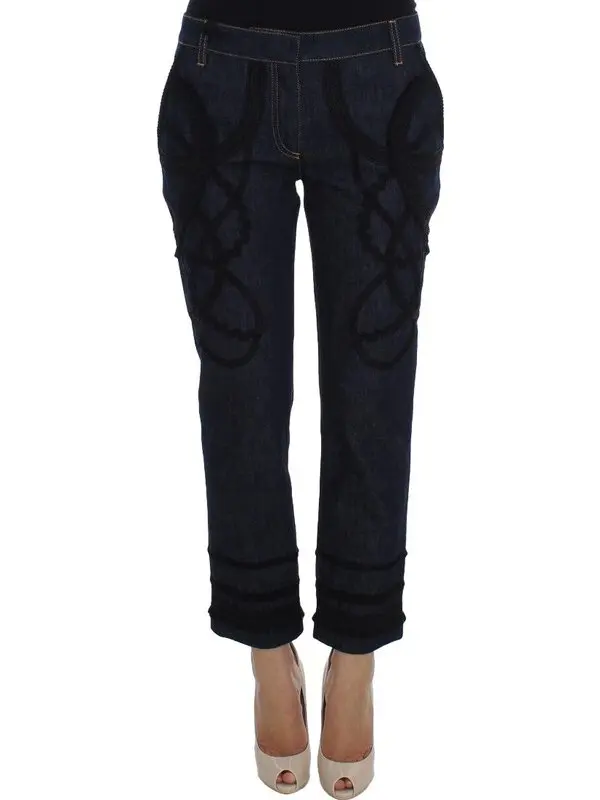 Dolce & Gabbana Denim Cotton Capri Torero Jeans - Blue