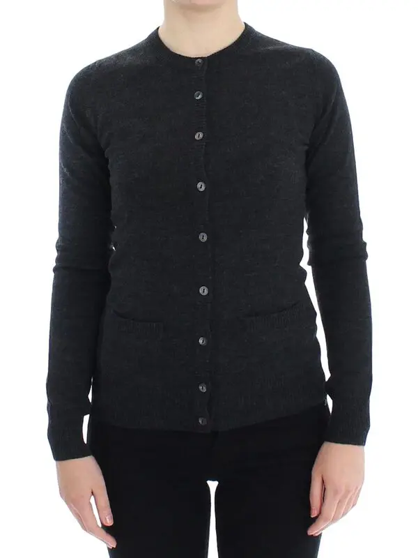 Dolce & Gabbana Wool Button Cardigan Sweater - Gray