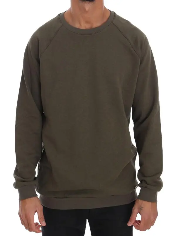 DANIELE ALESSANDRINI Crewneck Cotton Sweater - Green