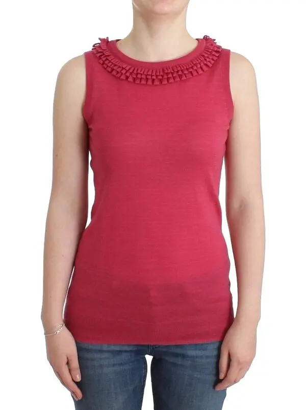 John Galliano Wool Knit Top - Pink