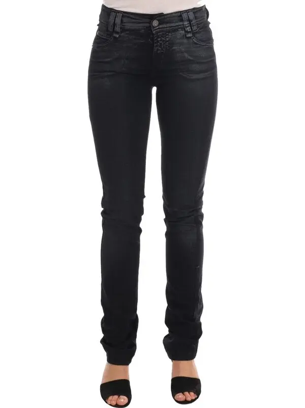John Galliano Wash Cotton Stretch Regular Fit Jeans - Gray
