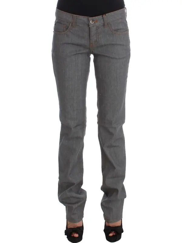 Costume National Regular Fit Cotton Jeans - Gray