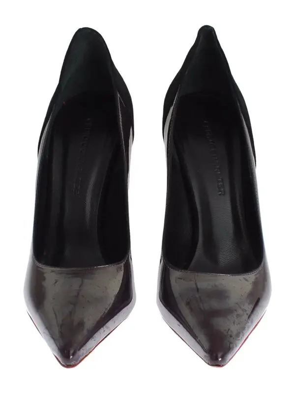 Cédric Charlier Leather And Suede Pumps - Gray