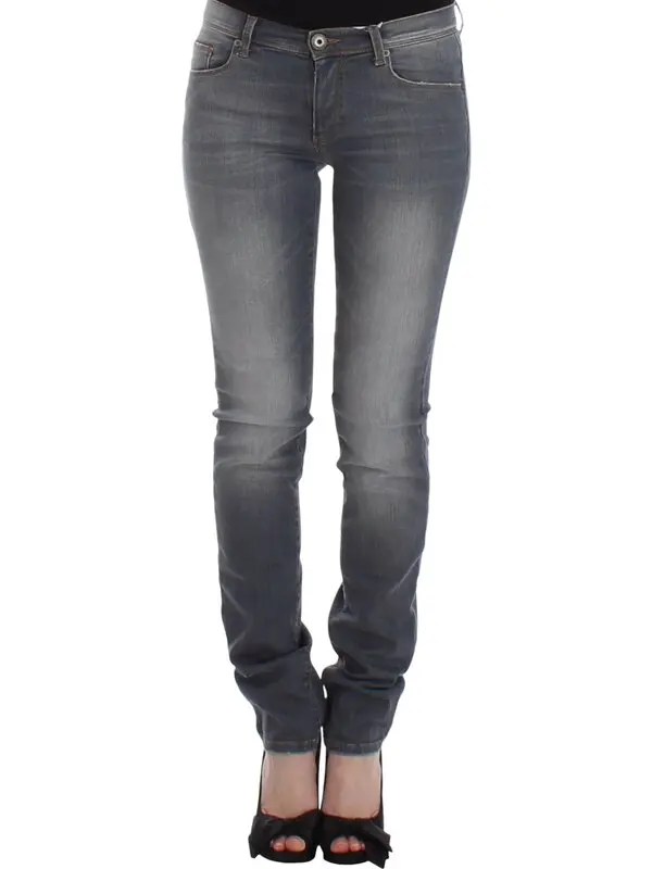 Ermanno Scervino Slim Stretch Denim Pants - Gray