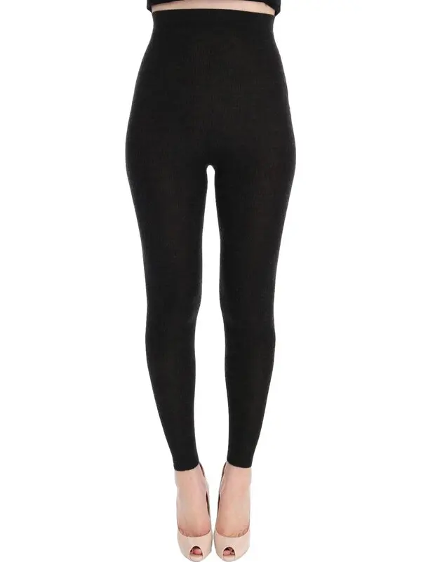 Dolce & Gabbana Cashmere Stretch Tights - Gray