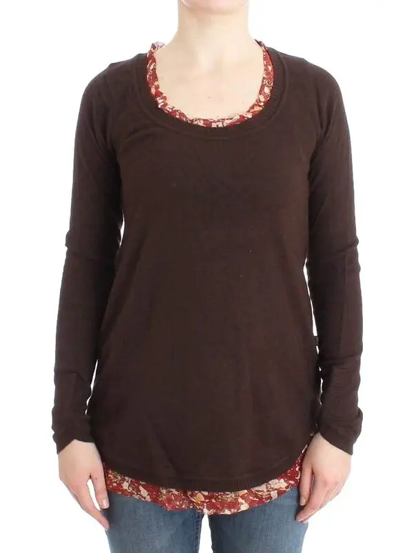 Roberto Cavalli Crewneck Pullover Sweater - Brown