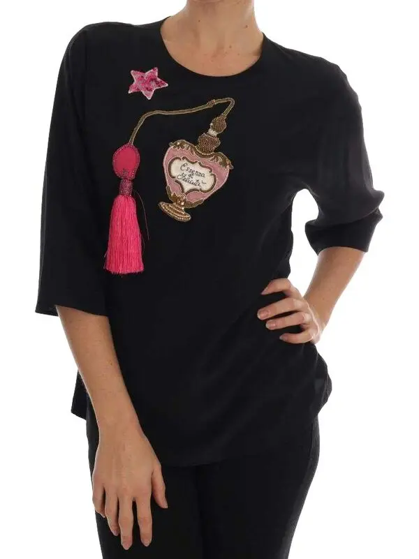 Dolce & Gabbana Fairy Tale Silk Blouse - Black