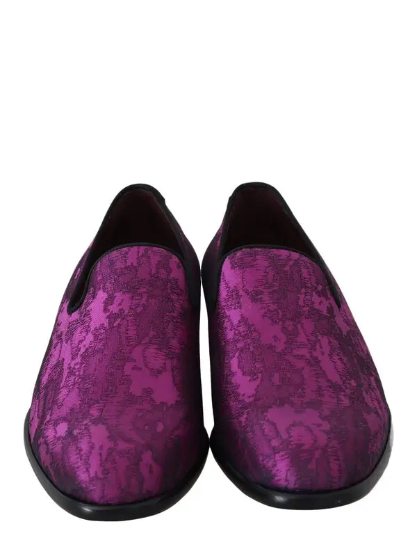 Dolce & Gabbana Jacquard Loafers - Purple
