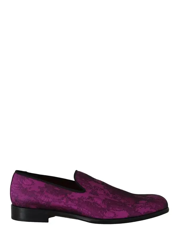 Dolce & Gabbana Jacquard Loafers - Purple