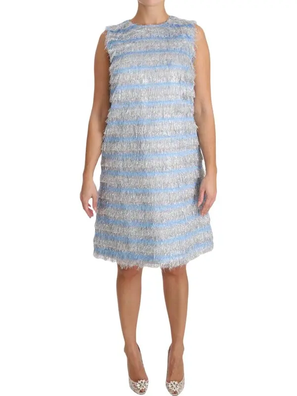 Dolce & Gabbana Shift Gown Dress - Blue