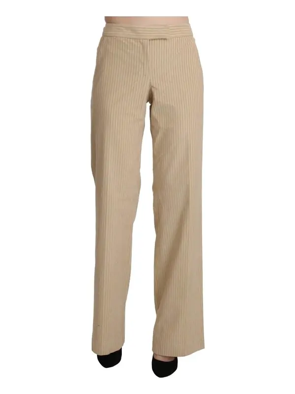 Ermanno Scervino High-waist Wide Leg Trousers - Beige