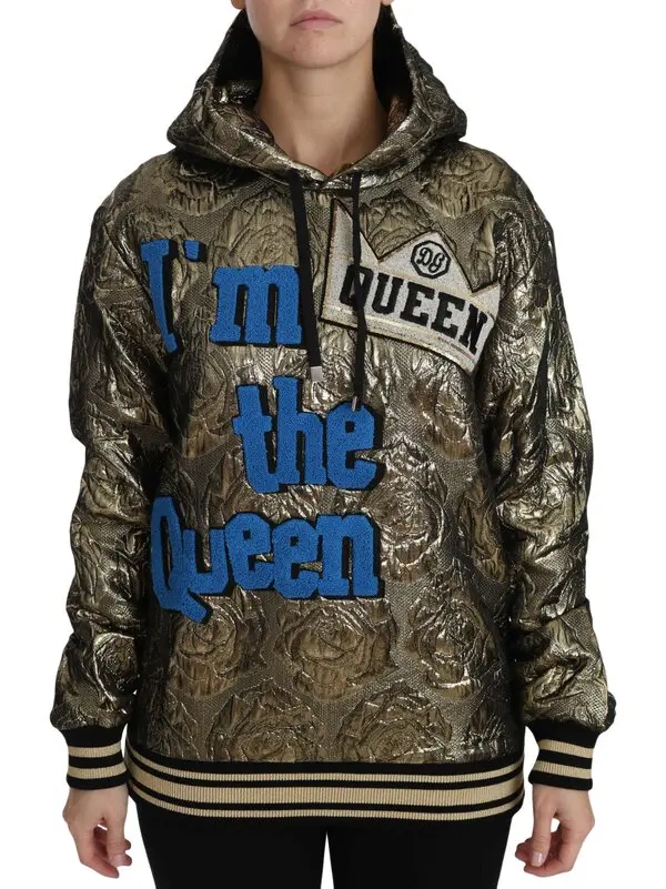 Dolce & Gabbana Jacquard 'i'm The Queen' Sweatshirt Hoodie - Multicolor