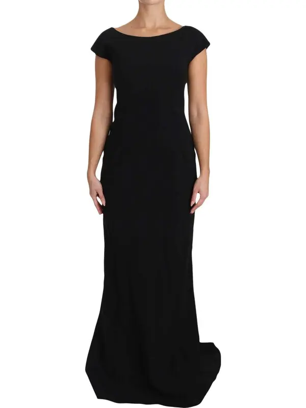 Dolce & Gabbana Fit And Flare Maxi Gown - Black