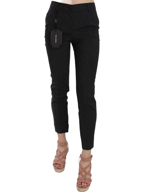 Dolce & Gabbana Polka Dot Capri Trousers - Red