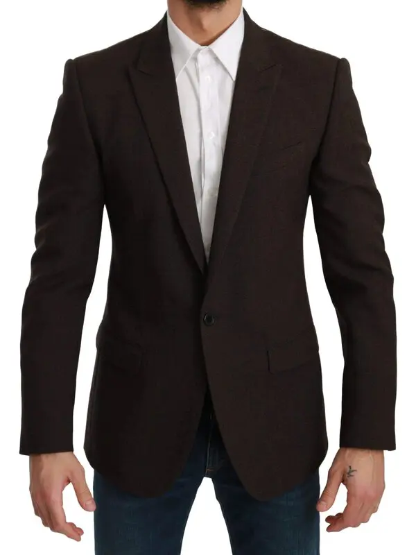 Dolce & Gabbana Slim Fit Blazer - Brown