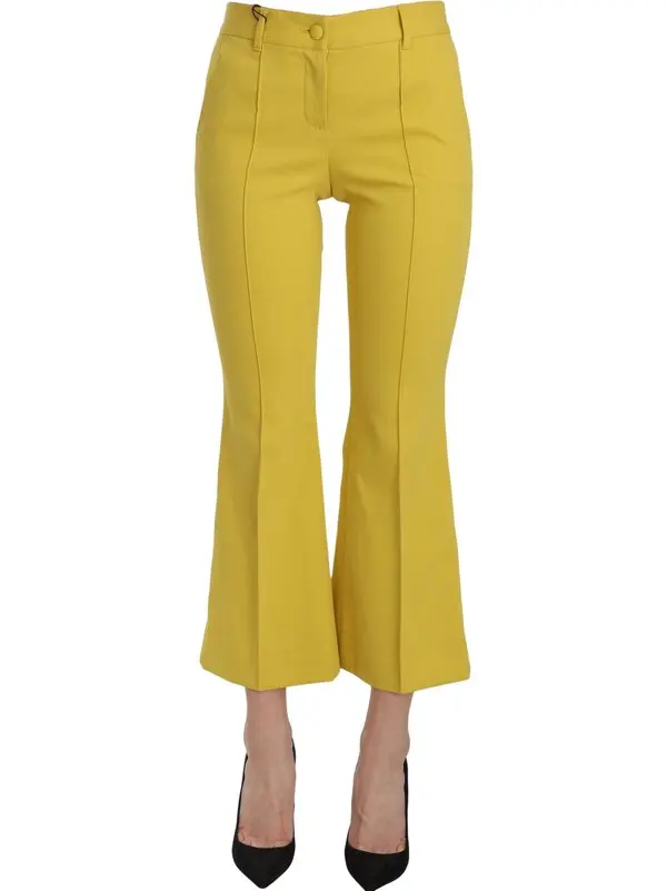 Dolce & Gabbana Flared Bootcut Capri - Yellow
