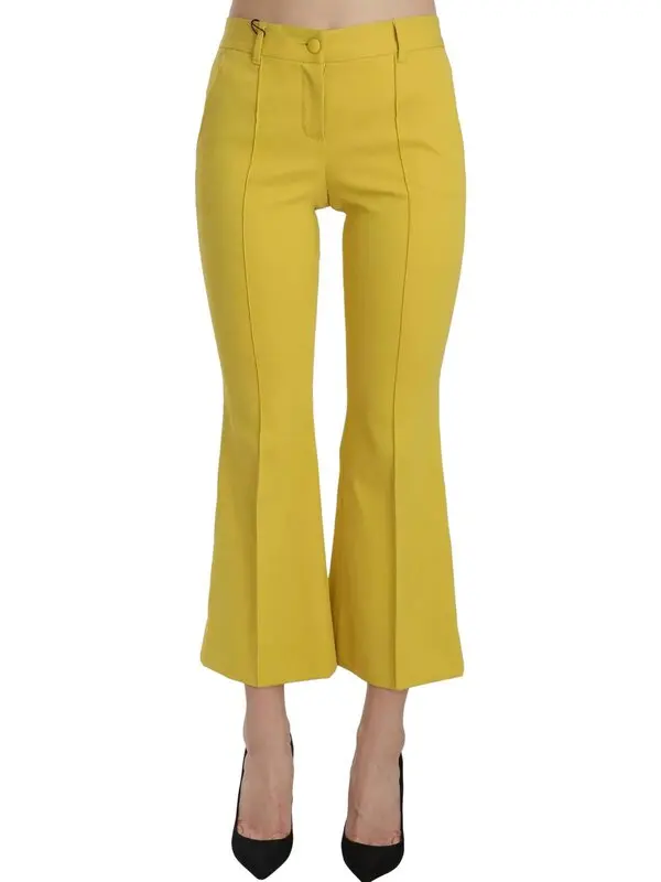 Dolce & Gabbana Flared Bootcut Capri - Yellow