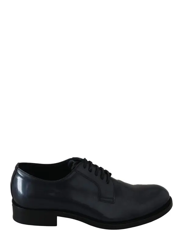 Dolce & Gabbana Leather Derby Formal Shoes - Blue