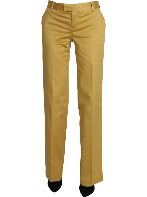 Just Cavalli Straight Formal Trousers - Yellow