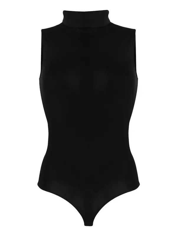 Wolford Roll-neck Sleeveless Body - Black