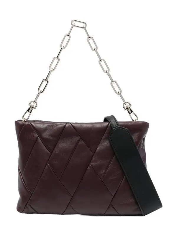RECO Leather Cubo Satchel Bag - Avellana