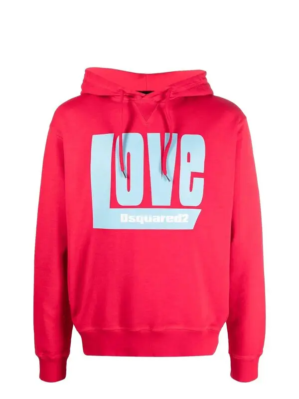 Dsquared2 Logo-print Hoodie - Red