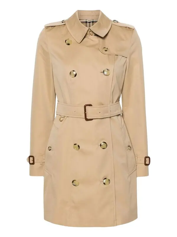 Burberry Double-breasted Trench Coat - Honey